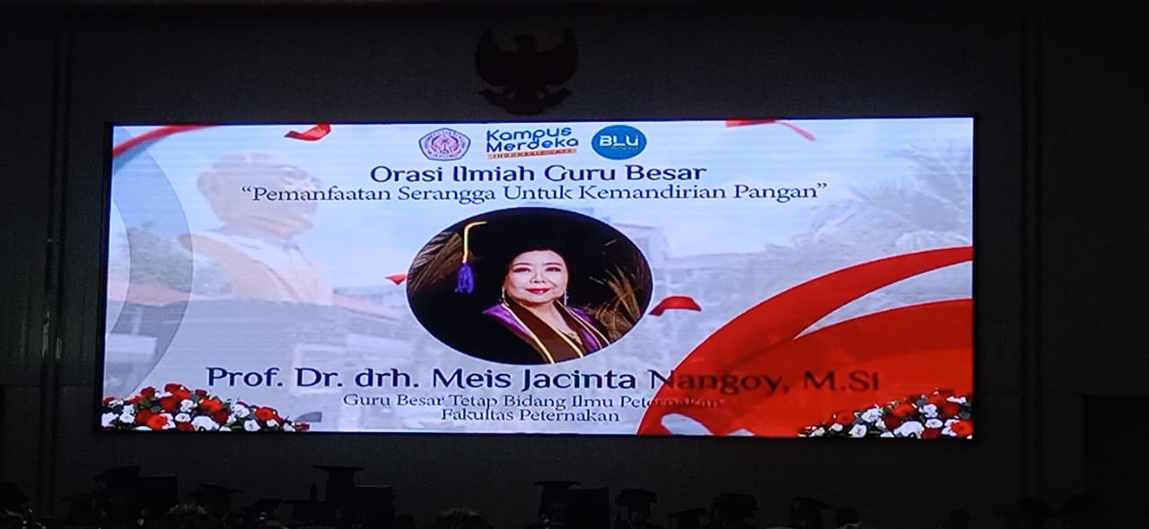 Pengukuhan Guru Besar Prof.Dr. Meis J. Nangoy, drh., MSi – Fakultas Peternakan UNSRAT